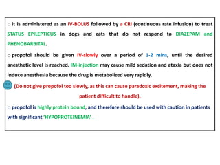 Propofol anesthetics | PPTX