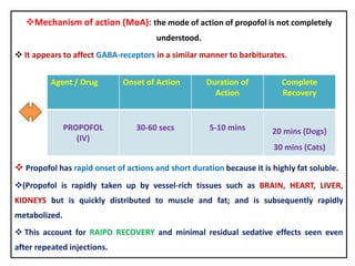 Propofol anesthetics | PPTX