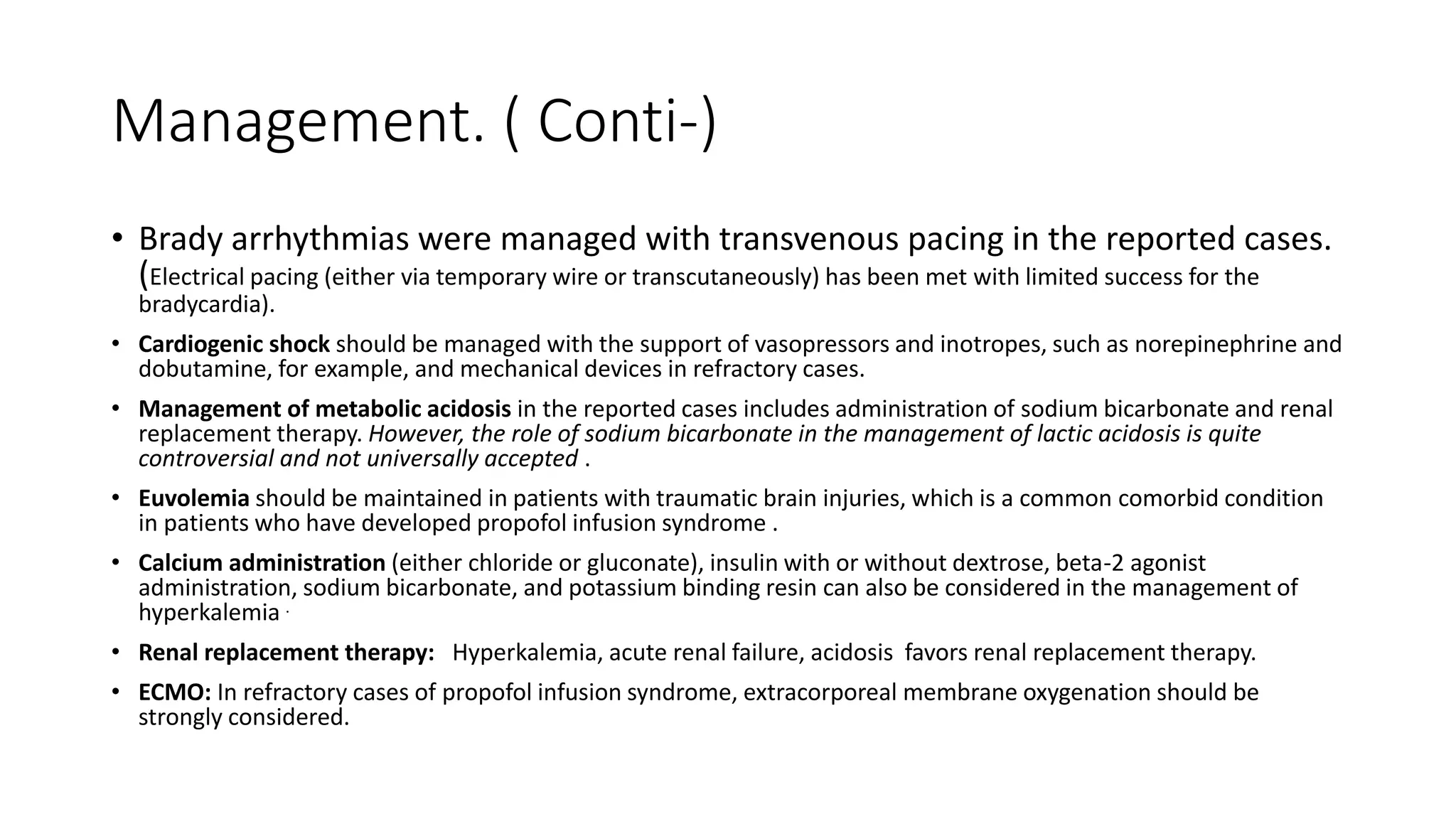 Propofol infusion syndrome. | PPTX