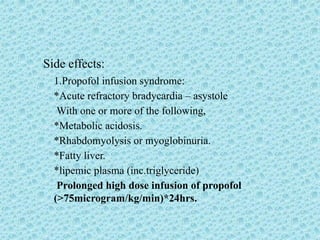 PROPOFOL ppt.pptx anaesthetic induction drug | PPT