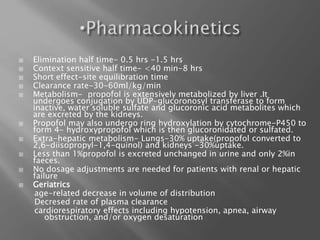 Propofol ppt nandini | PPTX