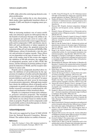 Propolis Anticancer Activity Reviewed | PDF