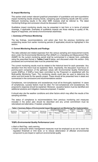 DENR Semi Annual Report (CMR) Form | DOC