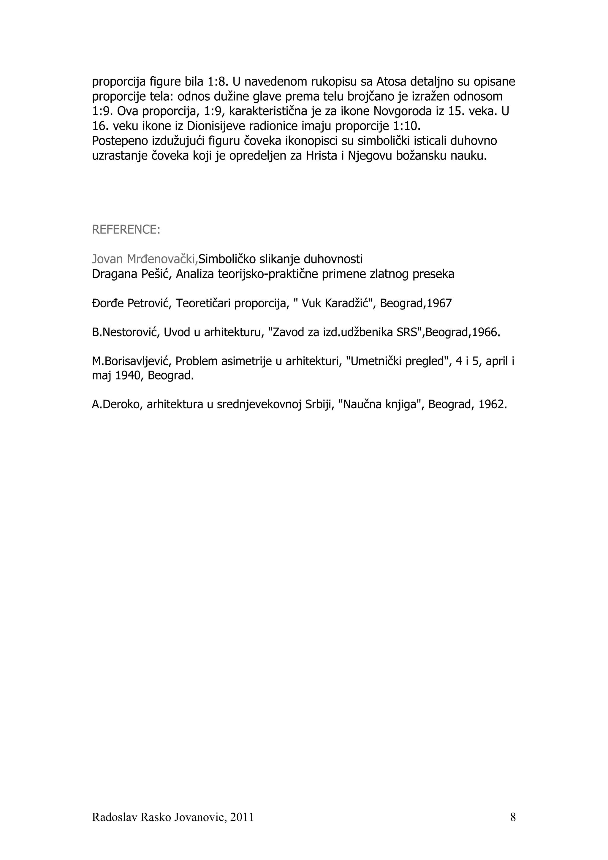 Proporcije pravoslavlja | PDF