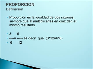 Proporcion | PPT