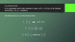 Proporcionalidad y-cuarta-proporcional | PPTX