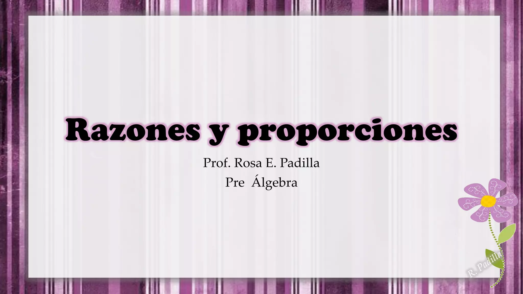 Razones, proporciones y tasas unitarias | PDF