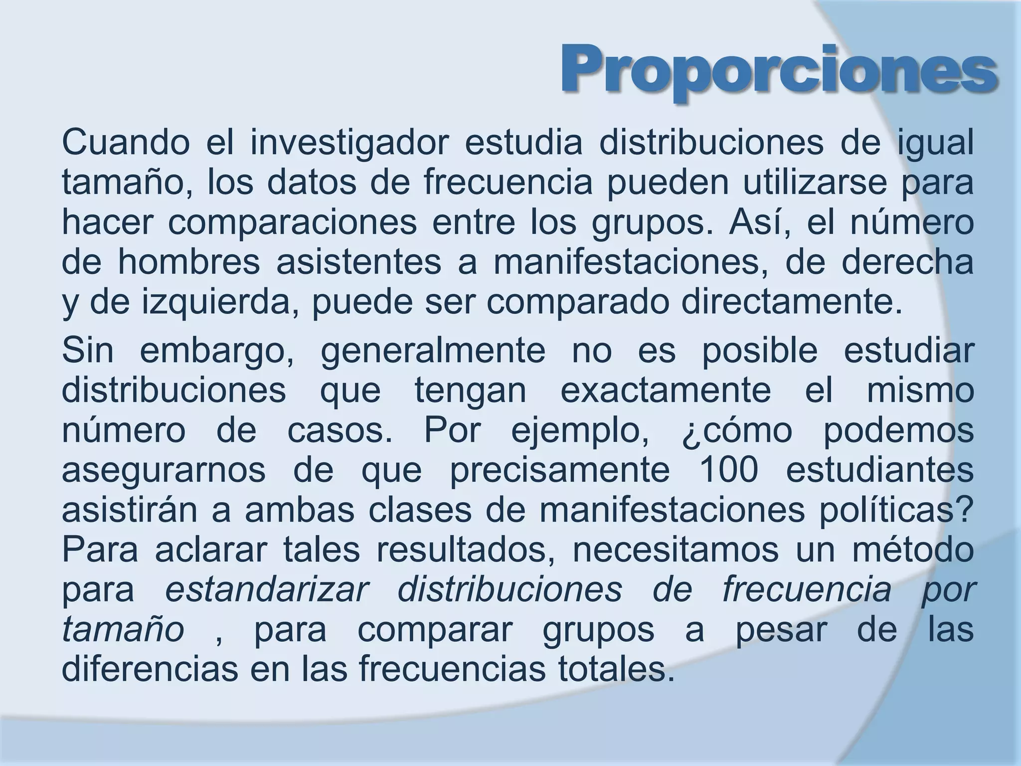 Proporciones porcentajes razones y tasas | PDF