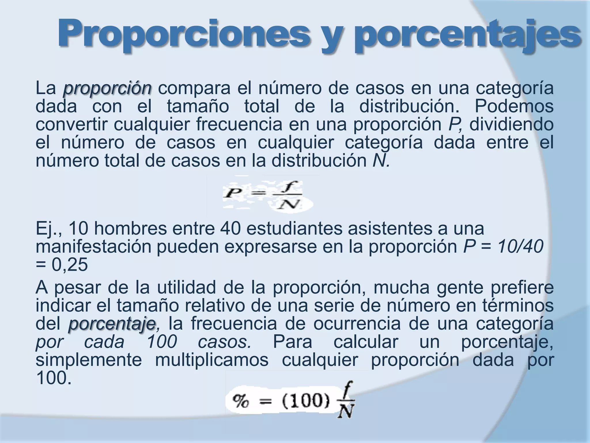Proporciones porcentajes razones y tasas | PDF