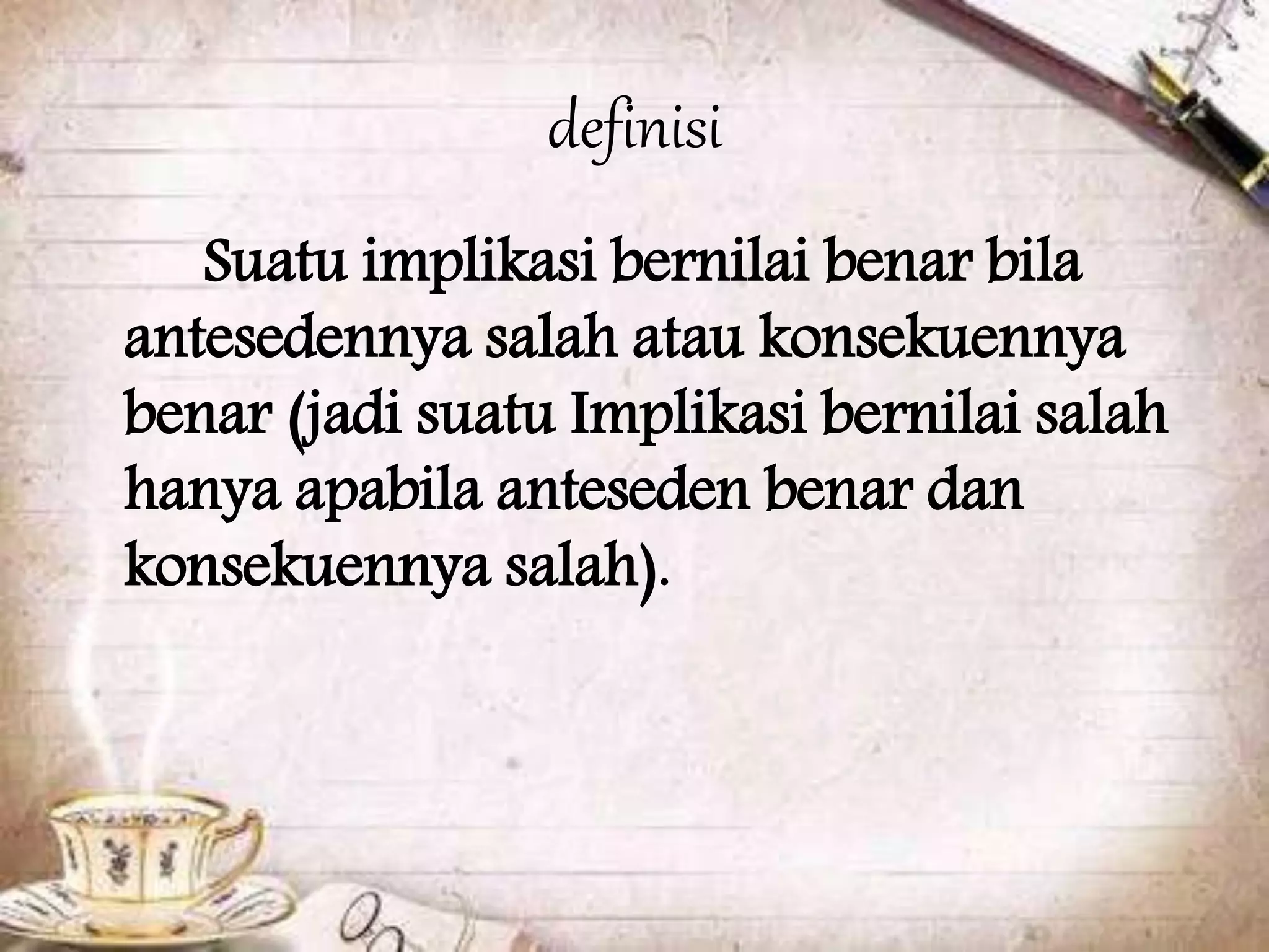 Proporsi bersyarat [implikasi] | PPTX