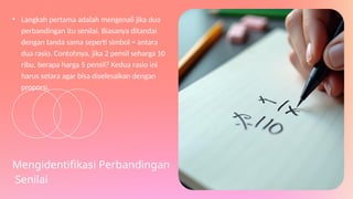Rasio (Perbandingan) Proporsi Mudah SD Kelas 6 | PPTX