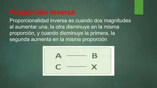 Proporsionalidad inversa | PPTX