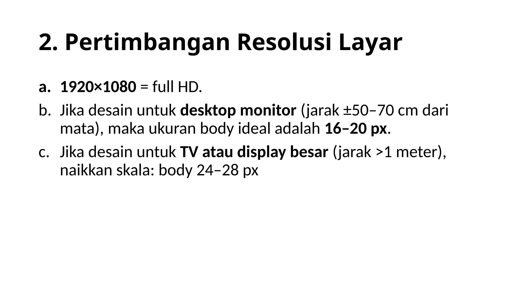 menentukan proposional ukuran font dalam desain | PPTX