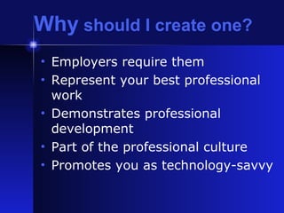 Professional Portfolio Presentation | PPT