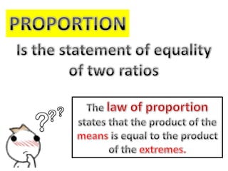 Proportion and how to solve problems in ratio | PPTX