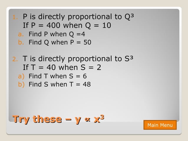 Grade 8 Direct and Inverse proportion.ppt | Physics | Science