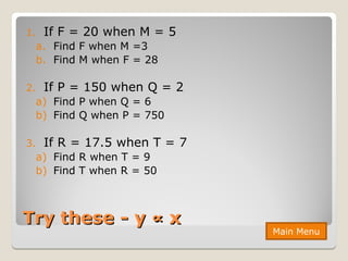 Grade 8 Direct and Inverse proportion.ppt