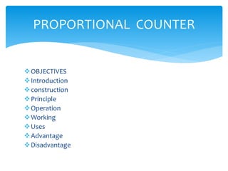 Proportional counter | PPTX