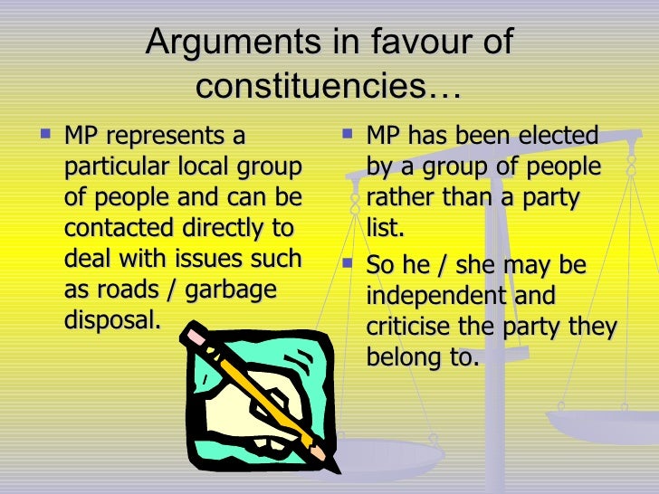 Proportional Representation & Constituencies