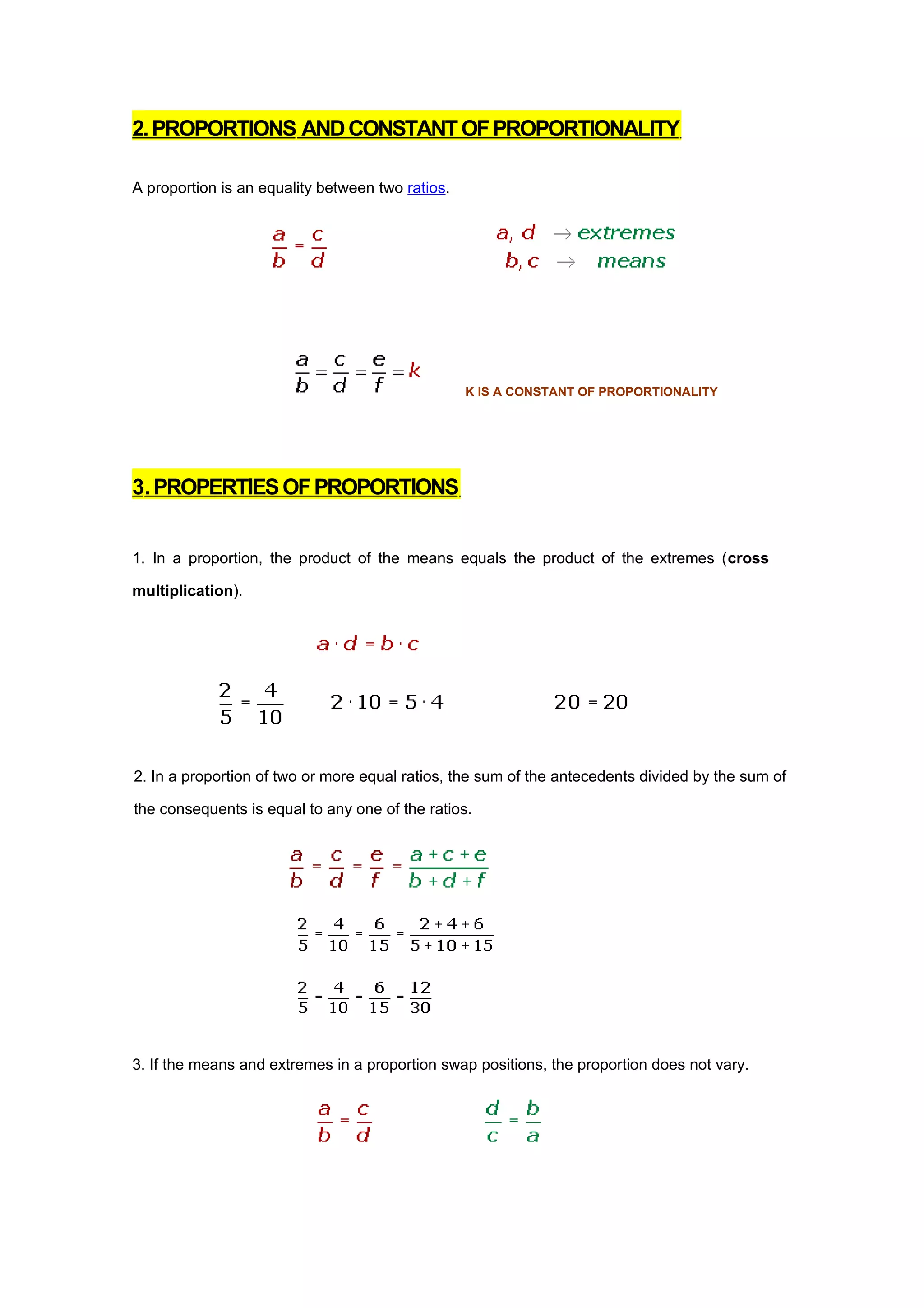 Proportionality and percentage | DOC