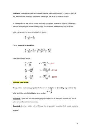 Proportionality and percentage | PDF