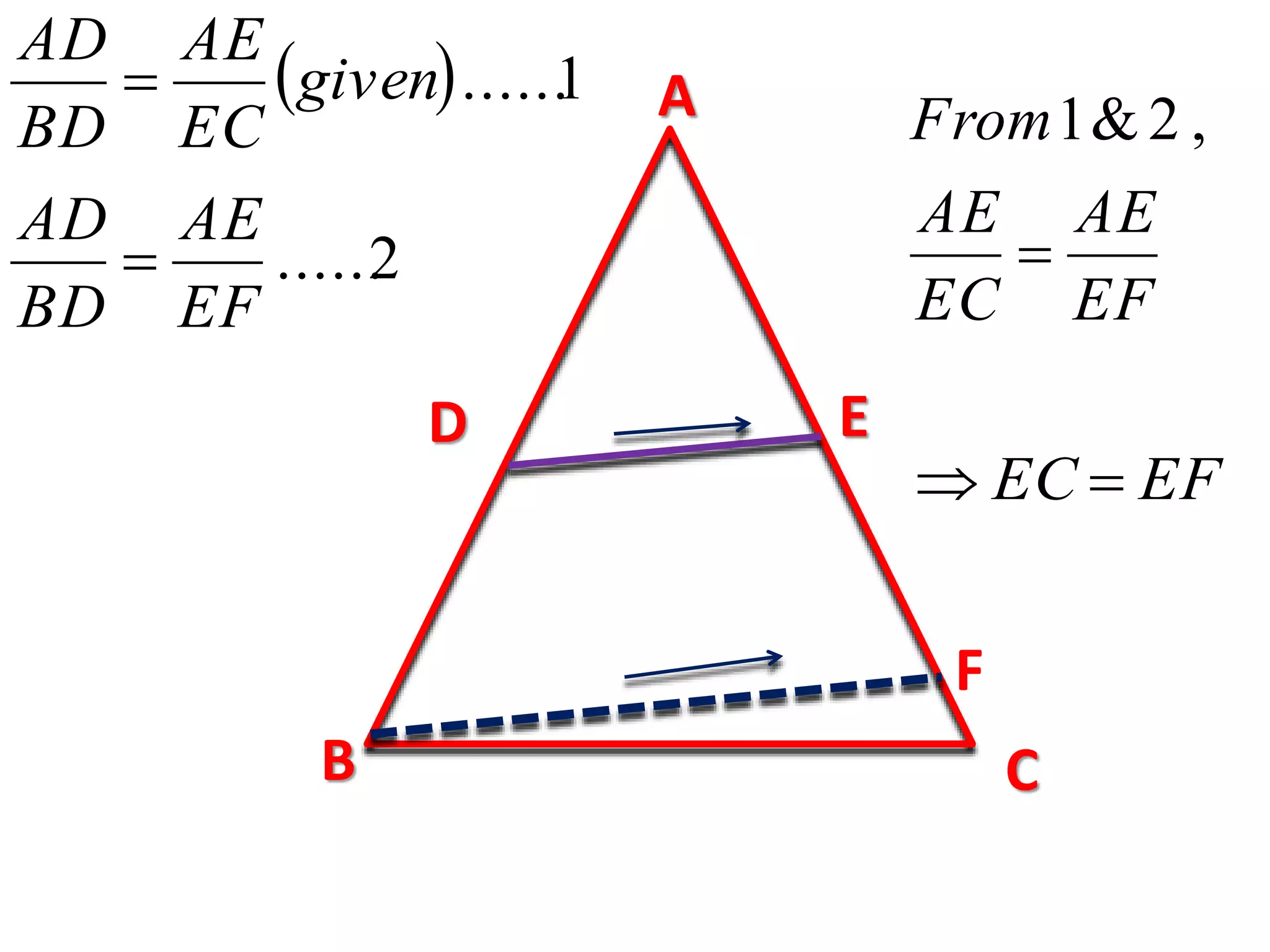 Proportionality theorem and its converse | PPTX