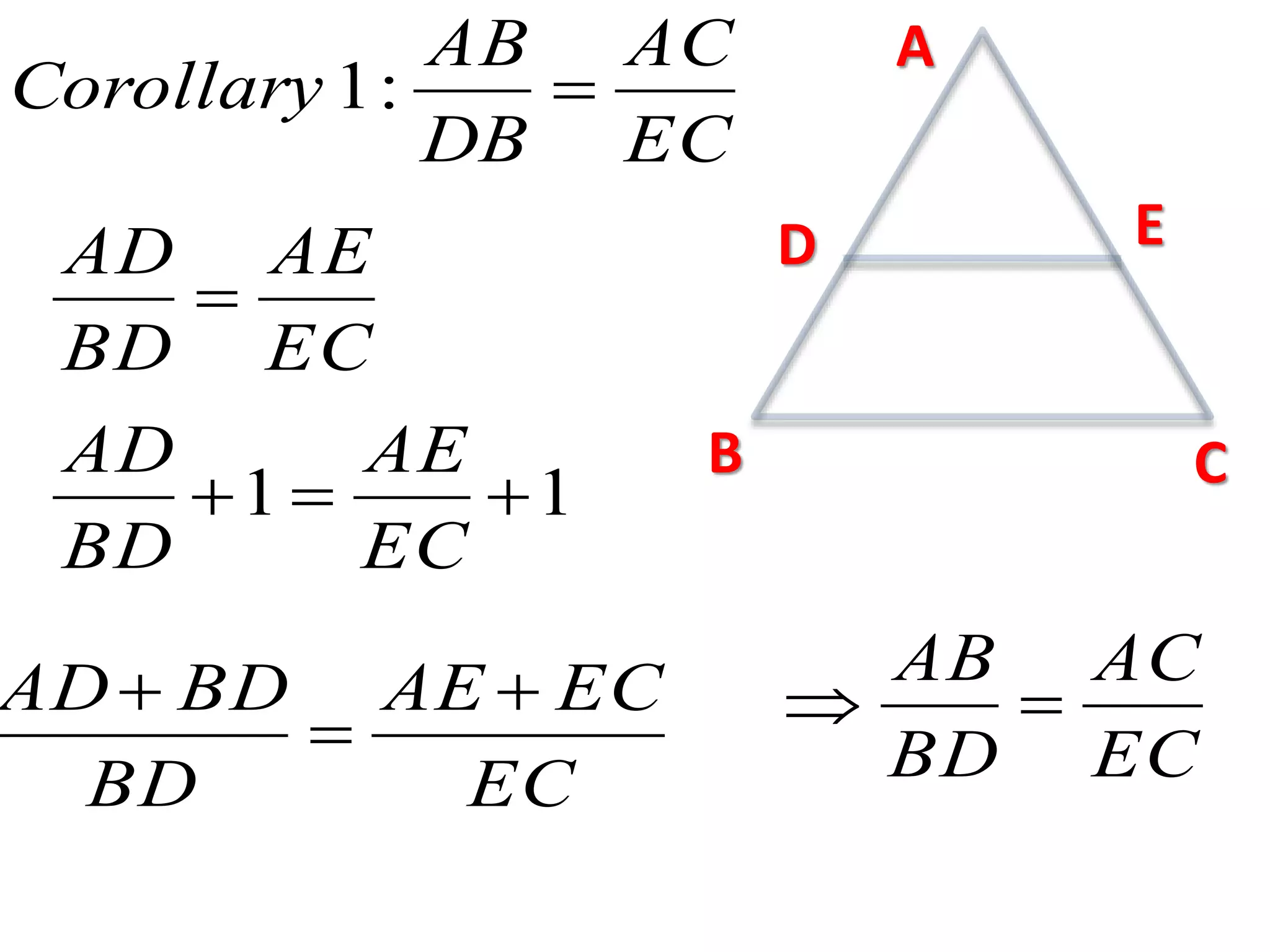 Proportionality theorem and its converse | PPTX