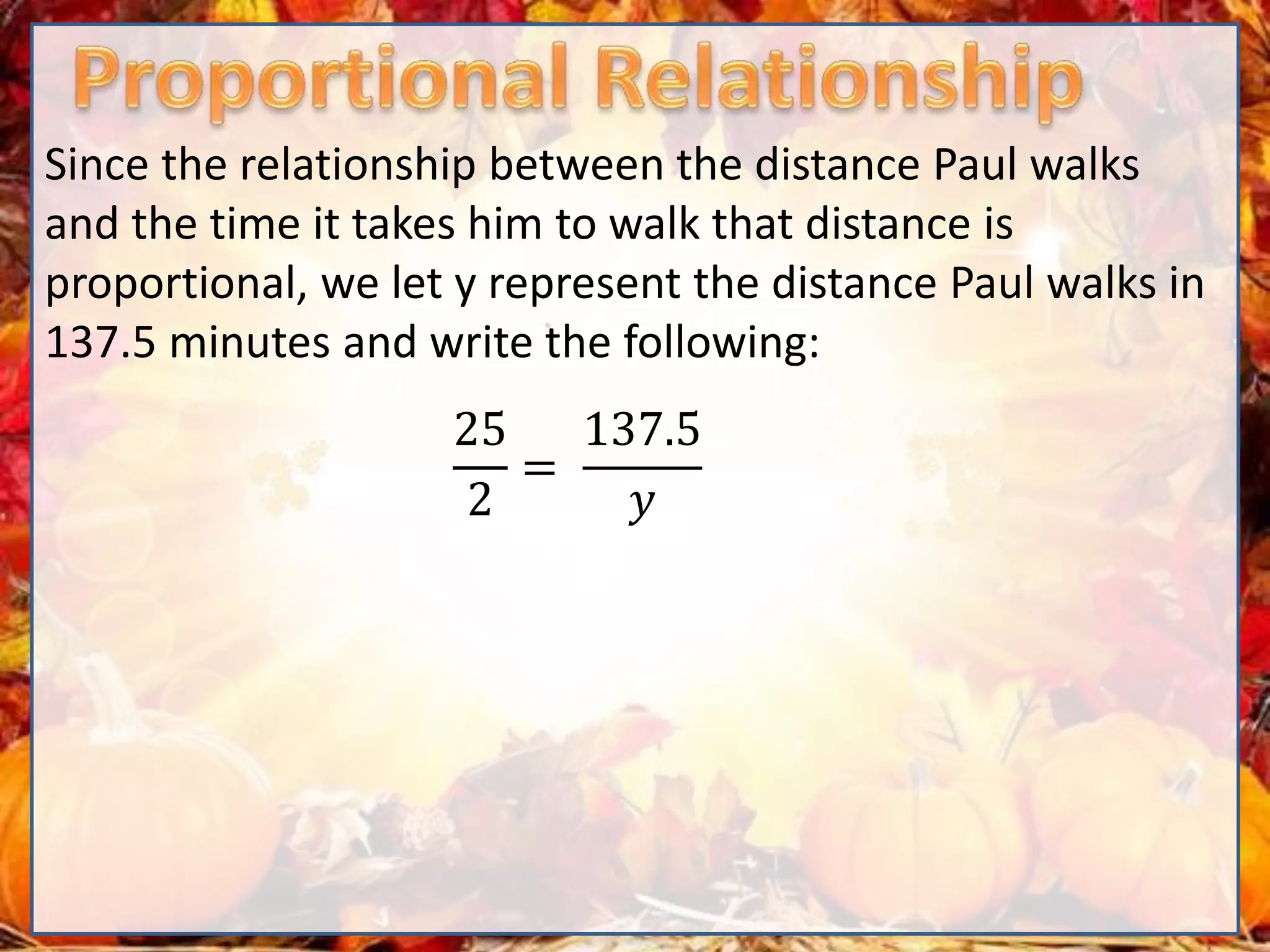 Proportional relationships | PPTX