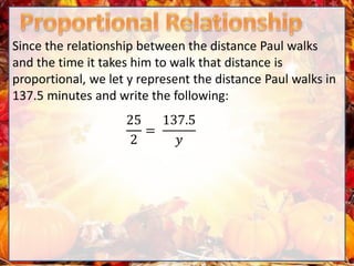 Proportional relationships | PPTX