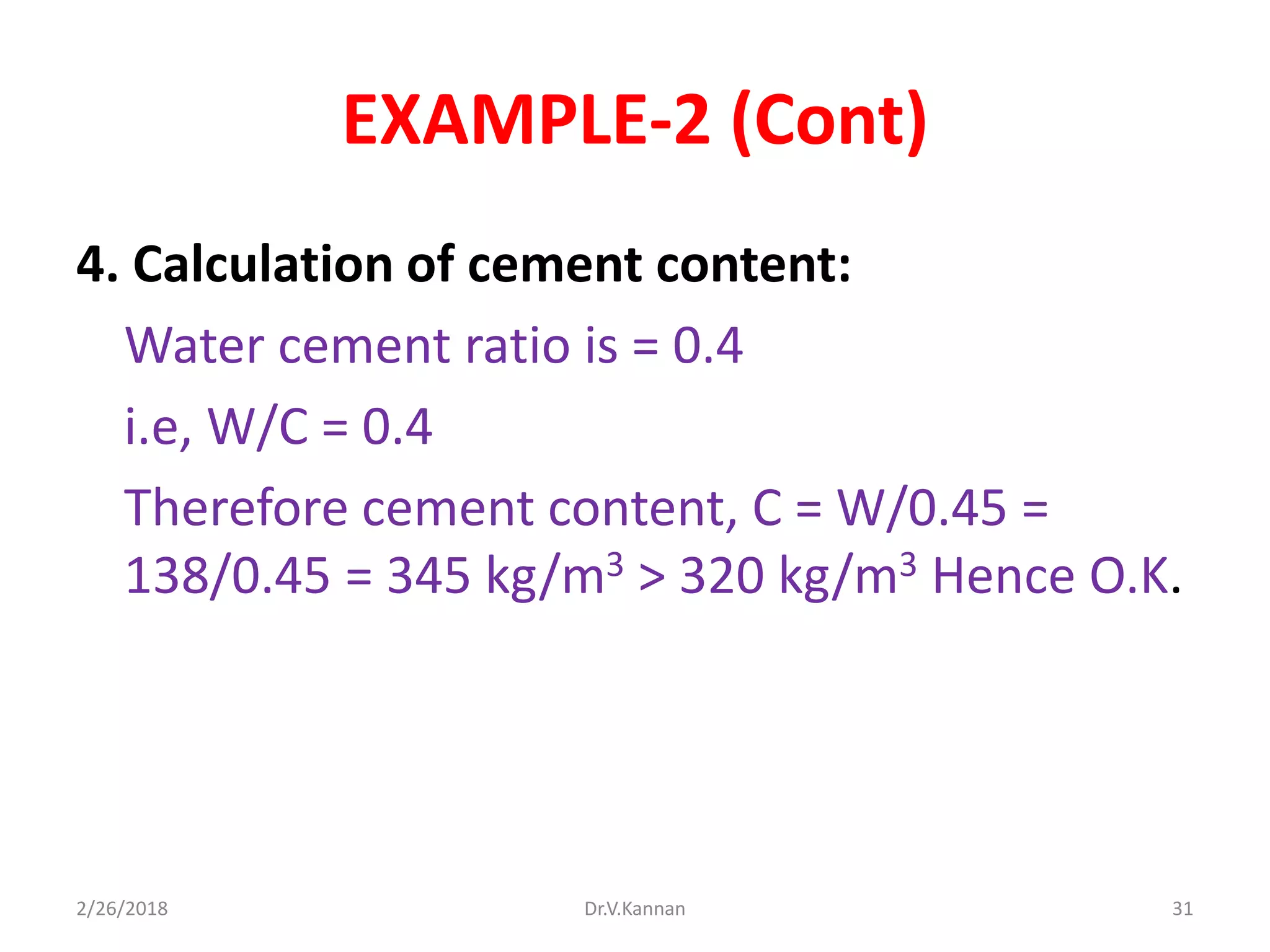 Proportioning of concrete mix | PPTX