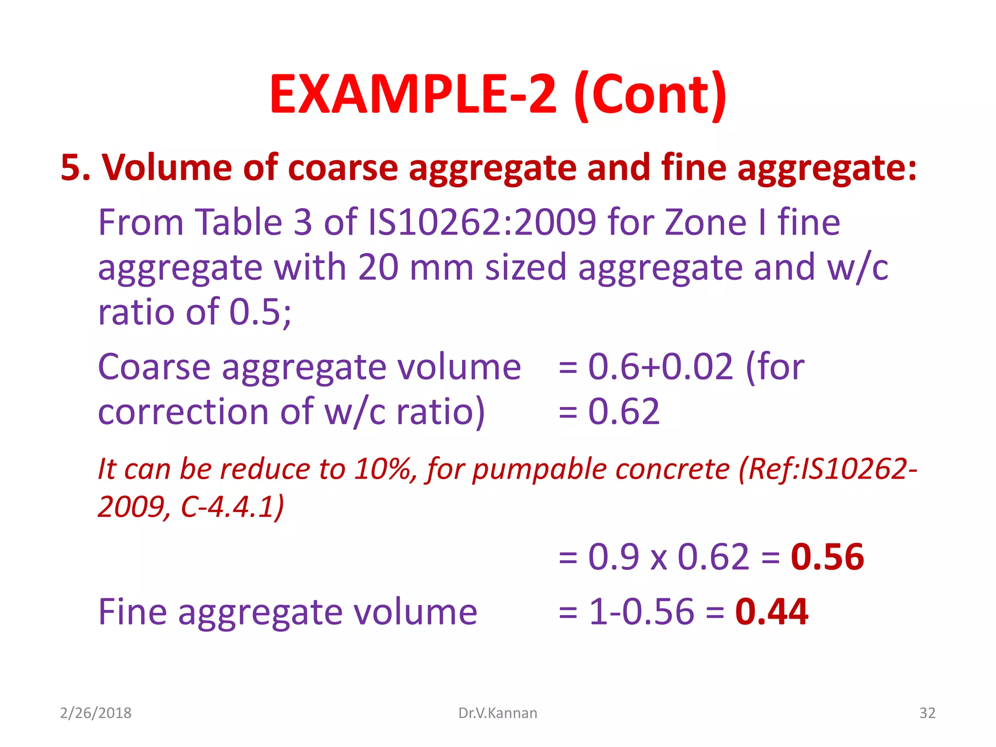 Proportioning of concrete mix | PPTX