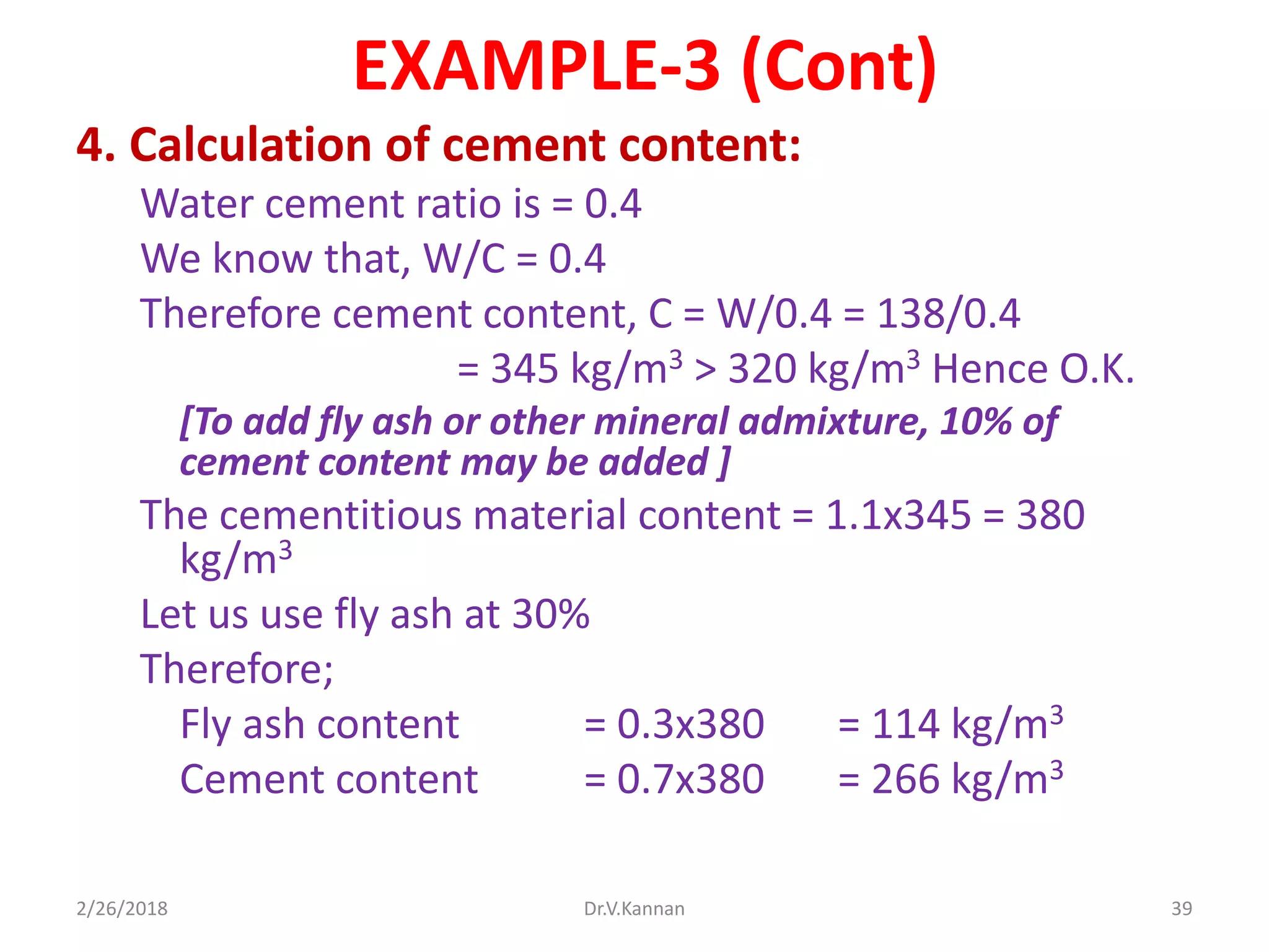Proportioning of concrete mix | PPTX