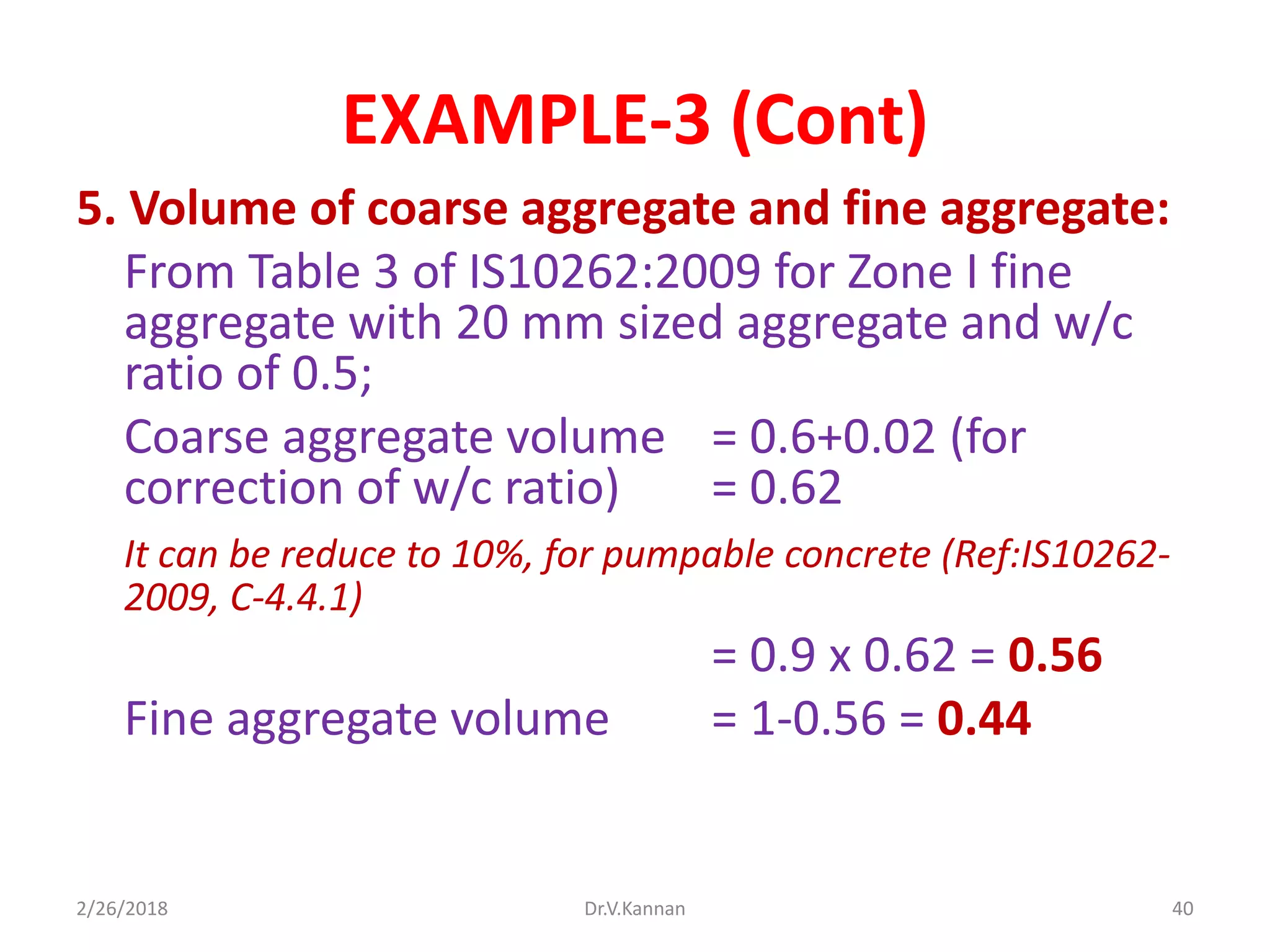 Proportioning of concrete mix | PPTX