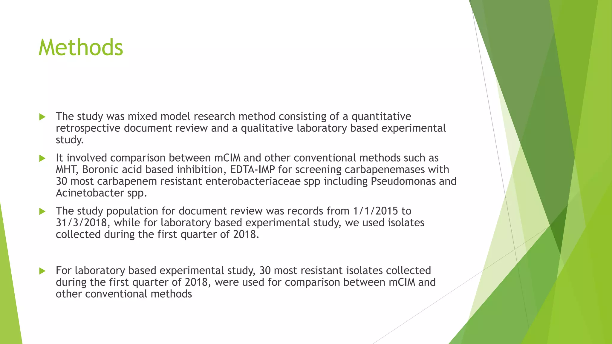 Proportion of carbapenem resistance among enterobacteriaceae isolates ...