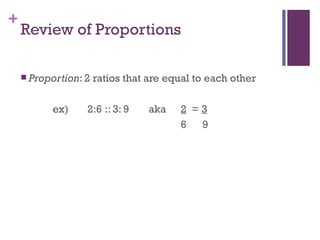 Proportions n measurement | PPT