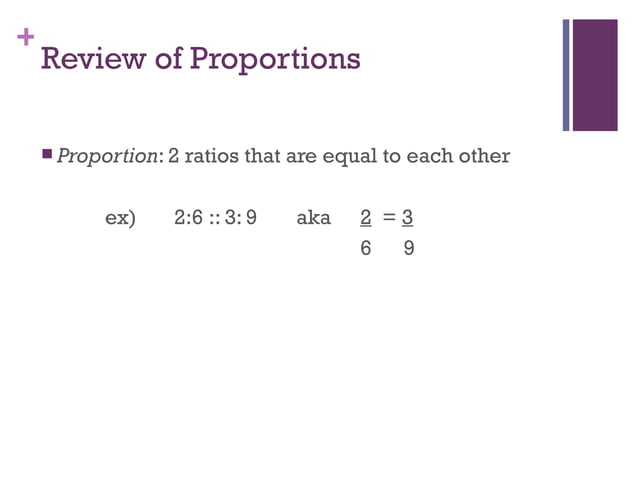 Proportions n measurement | PPT