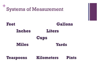 Proportions n measurement | PPT