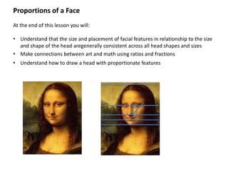 Drawing: Proportions of a face | PPTX