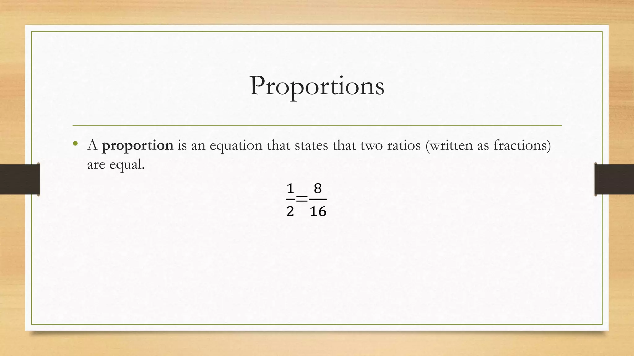 Proportions, similar figures, and percents | PPT