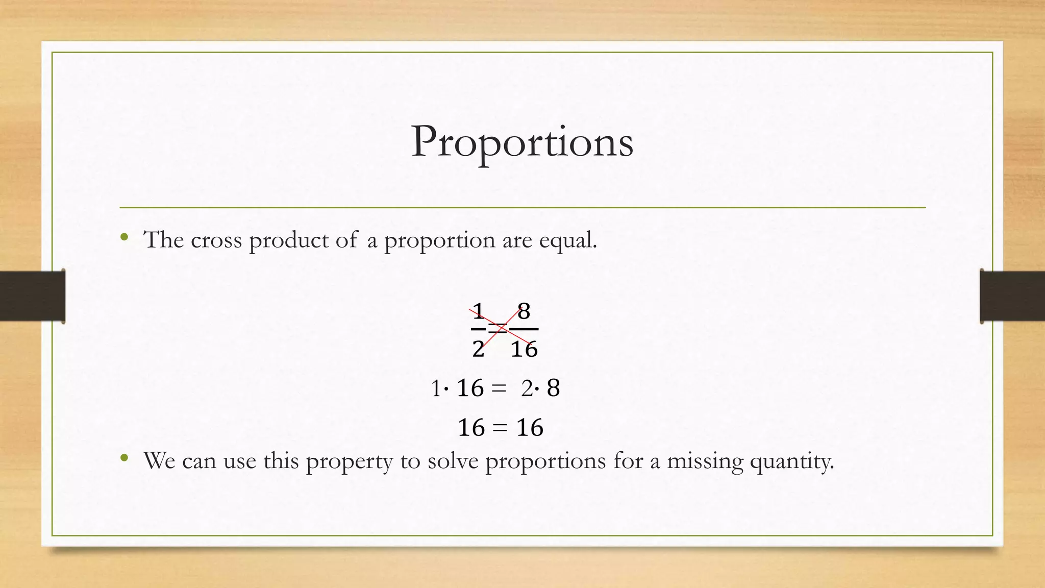 Proportions, similar figures, and percents | PPT