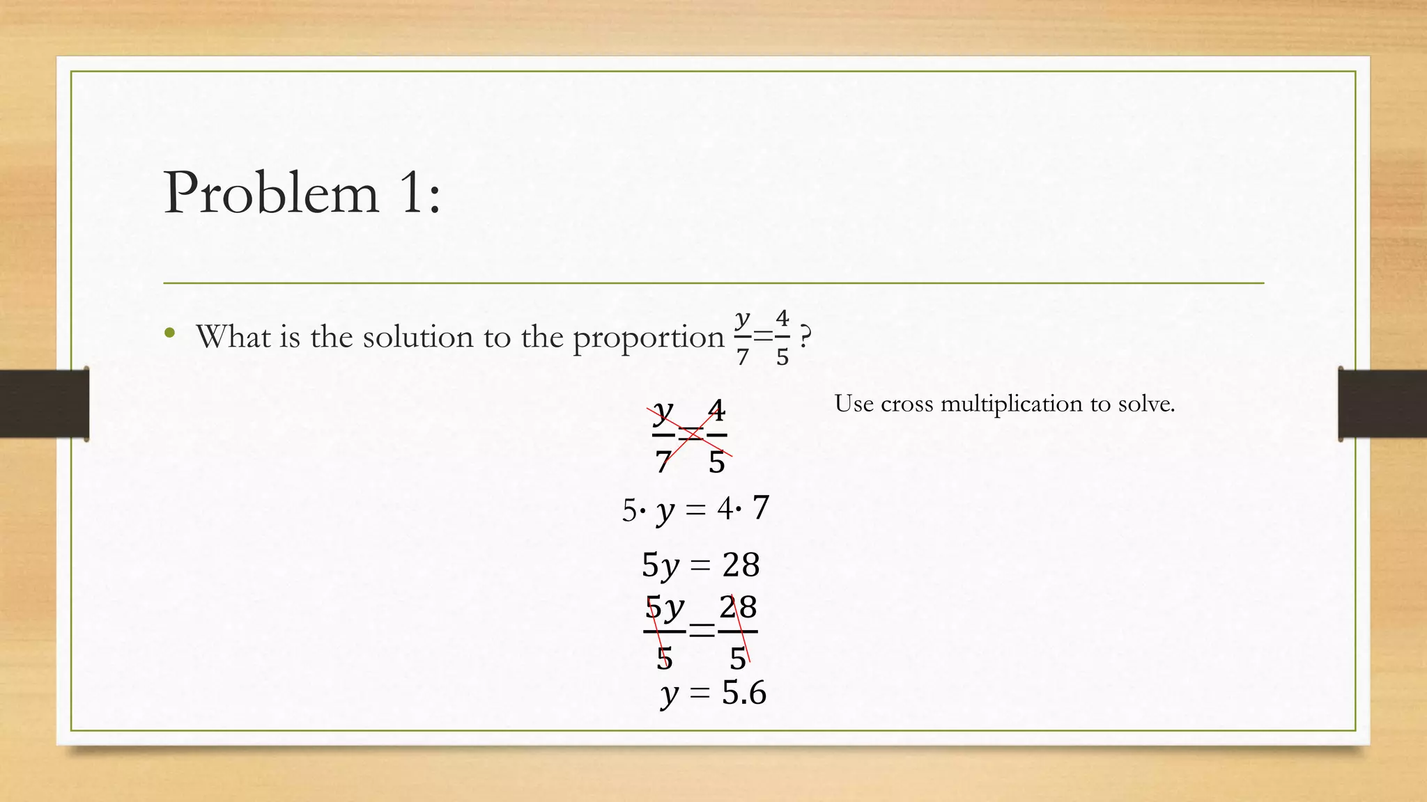 Proportions, similar figures, and percents | PPT