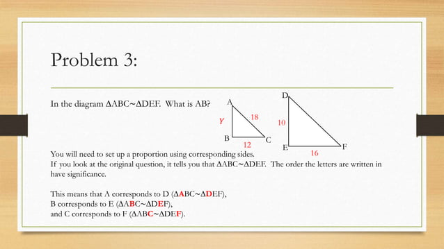 Proportions, similar figures, and percents | PPT