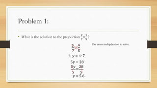 Proportions, similar figures, and percents | PPTX