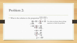 Proportions, similar figures, and percents | PPT
