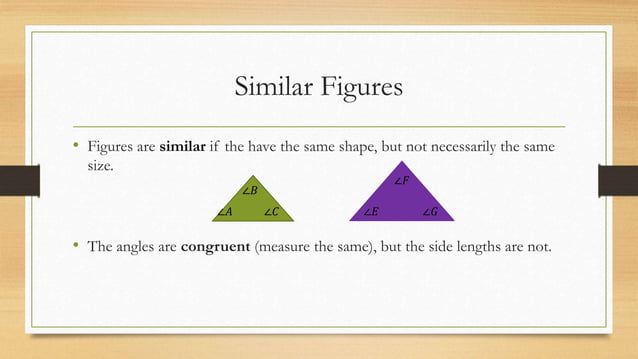 Proportions, similar figures, and percents | PPT