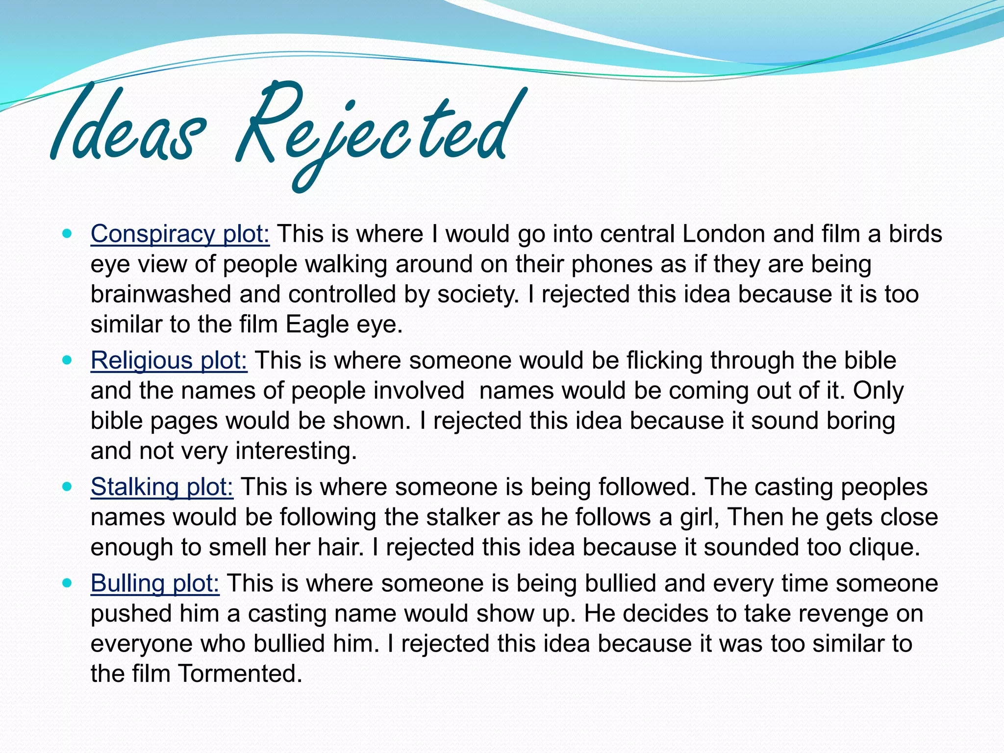 This is my film opening proposal | PPT