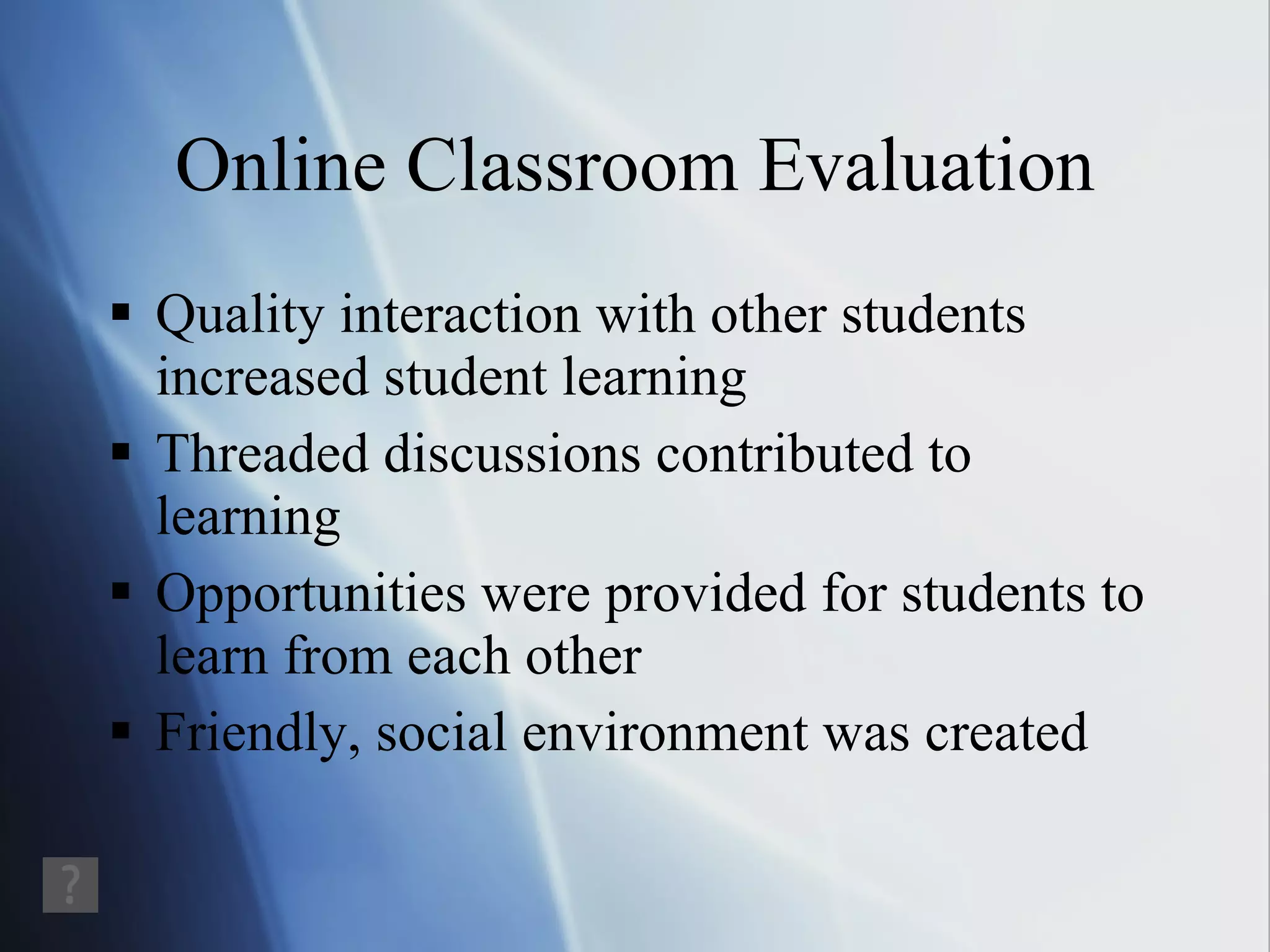 Online Course Evaluation Proposal | PPT