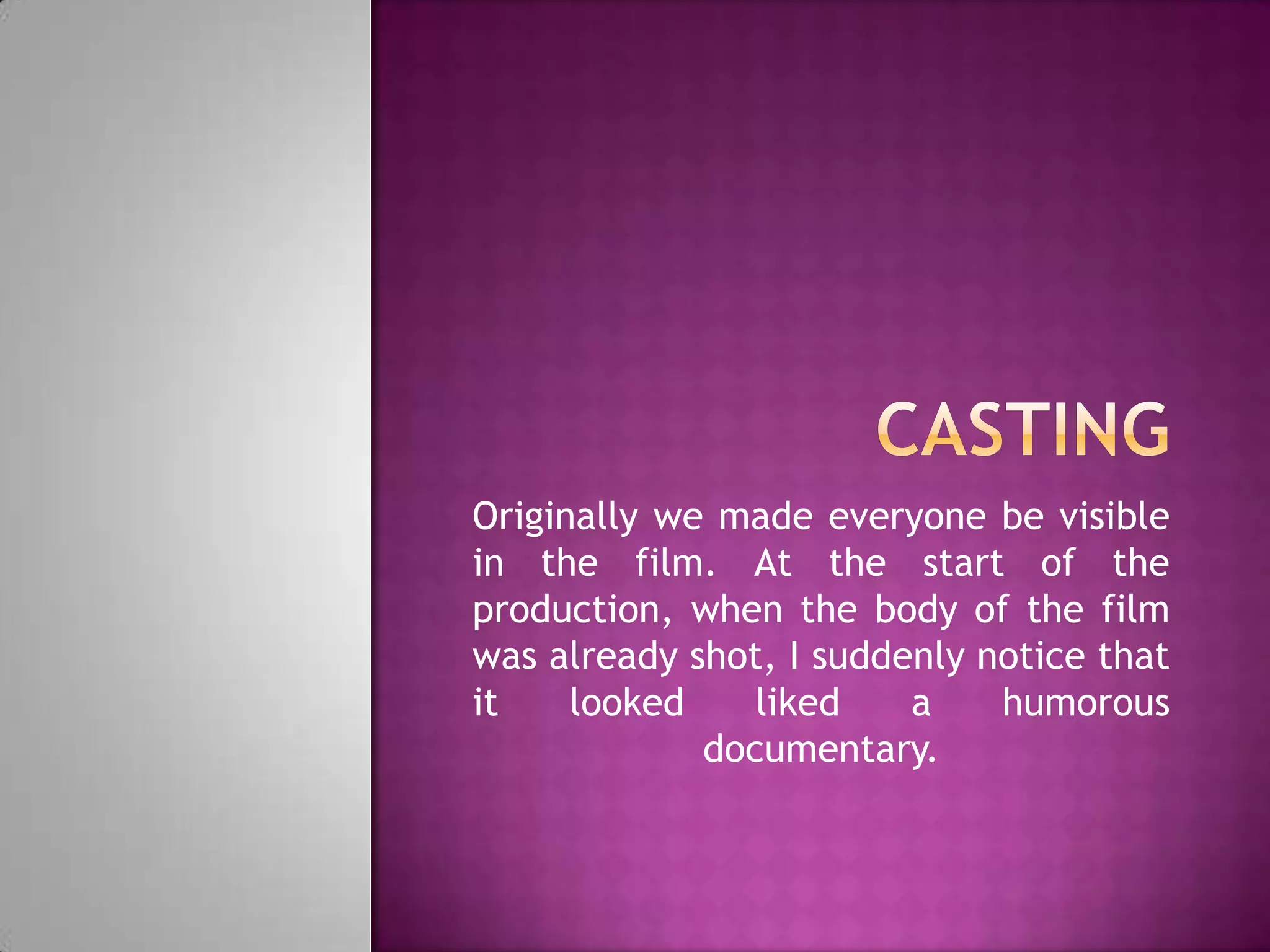 Basic Acting Film Proposal~ Bipolar Intention | PPT