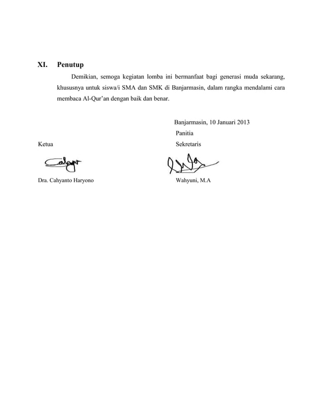 contoh proposal | DOCX