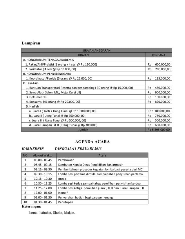 contoh proposal | DOCX